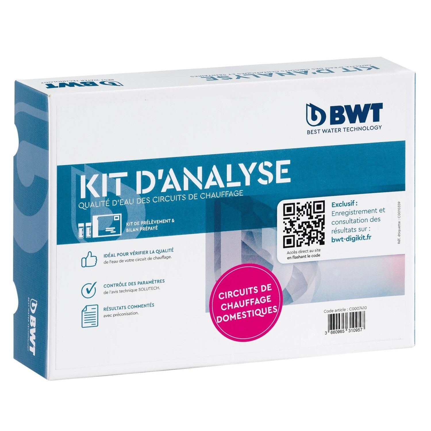 Analyse D'eau De Chauffage - Bwt Solutech Analyses Domestiques | Leroy Merlin