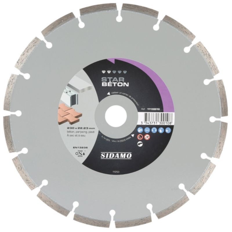 Disque diamant star béton - diamètre 115 | Leroy Merlin