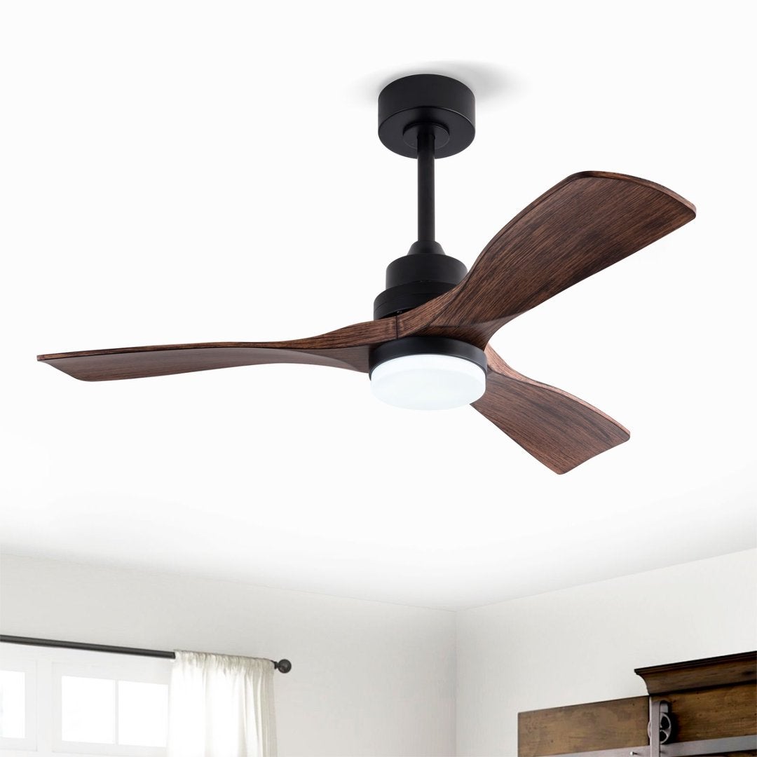 Ventilador de techo de 106 cm con luz y mando a distancia, intensidad ...