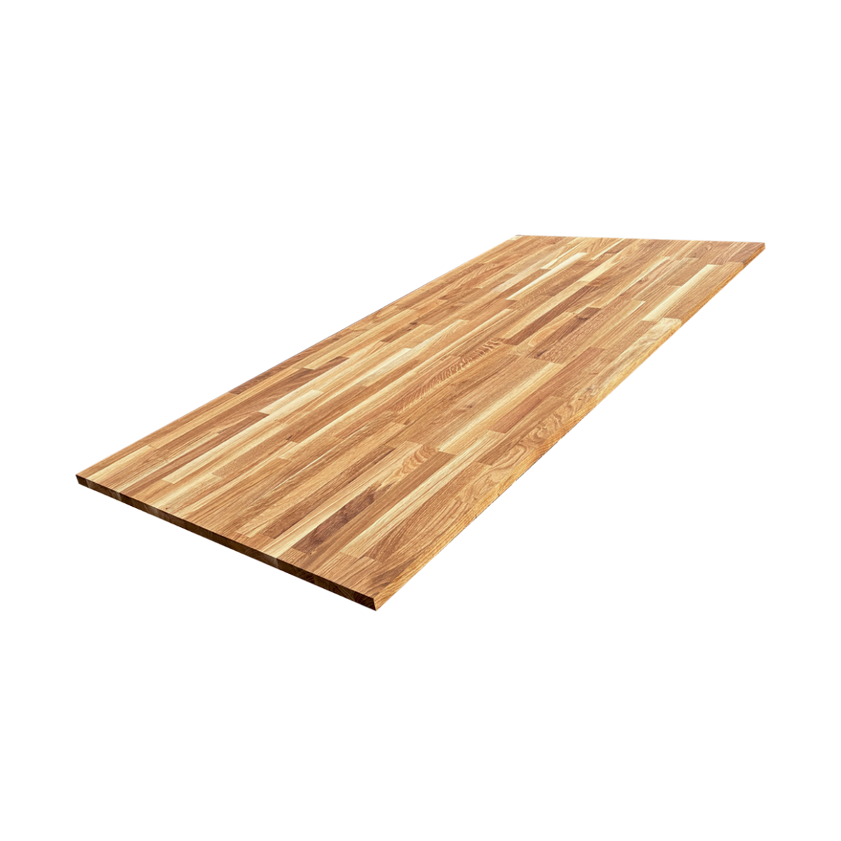 Plateau de Table Chêne Massif Abouté Pré-huilé, L.160 cm x l.80 cm, Ep ...