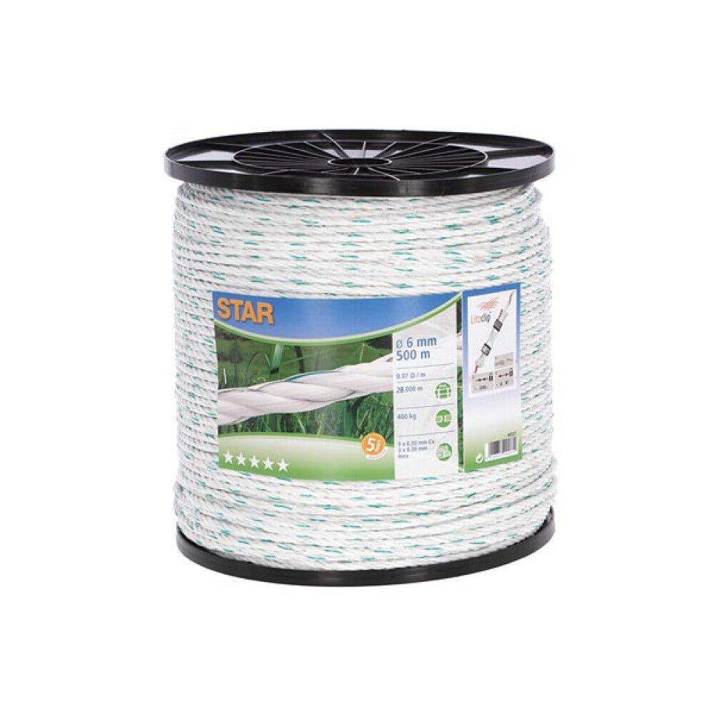 Cordelette StarClasse 6mm 500m blc/vert 3x0,3mmInox 3x0,3mmCu | Leroy ...