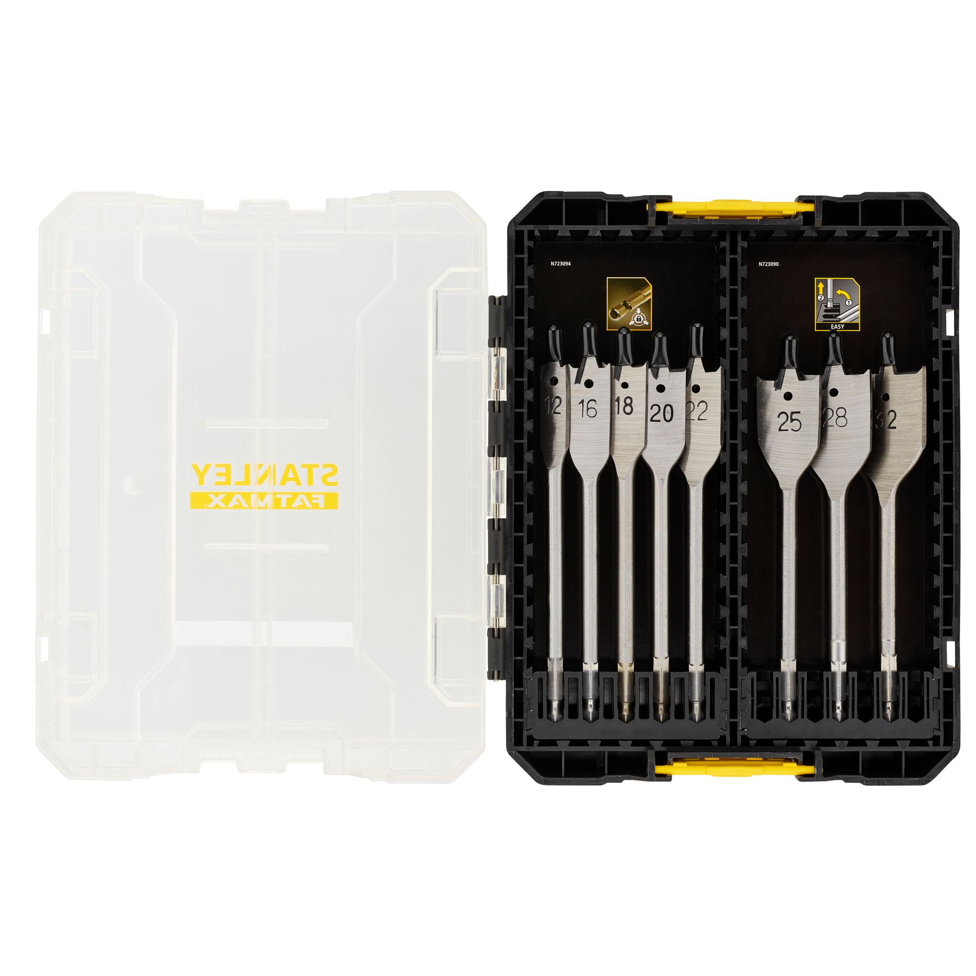 Stanley Coffret de 8 mèches à bois plates STA88556-XJ | Bricoman