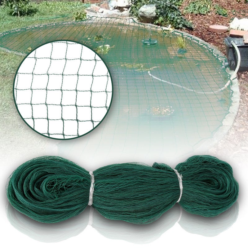 Rete per laghetto 8 x 8 m, rete verde per laghetto, rete per foglie ...