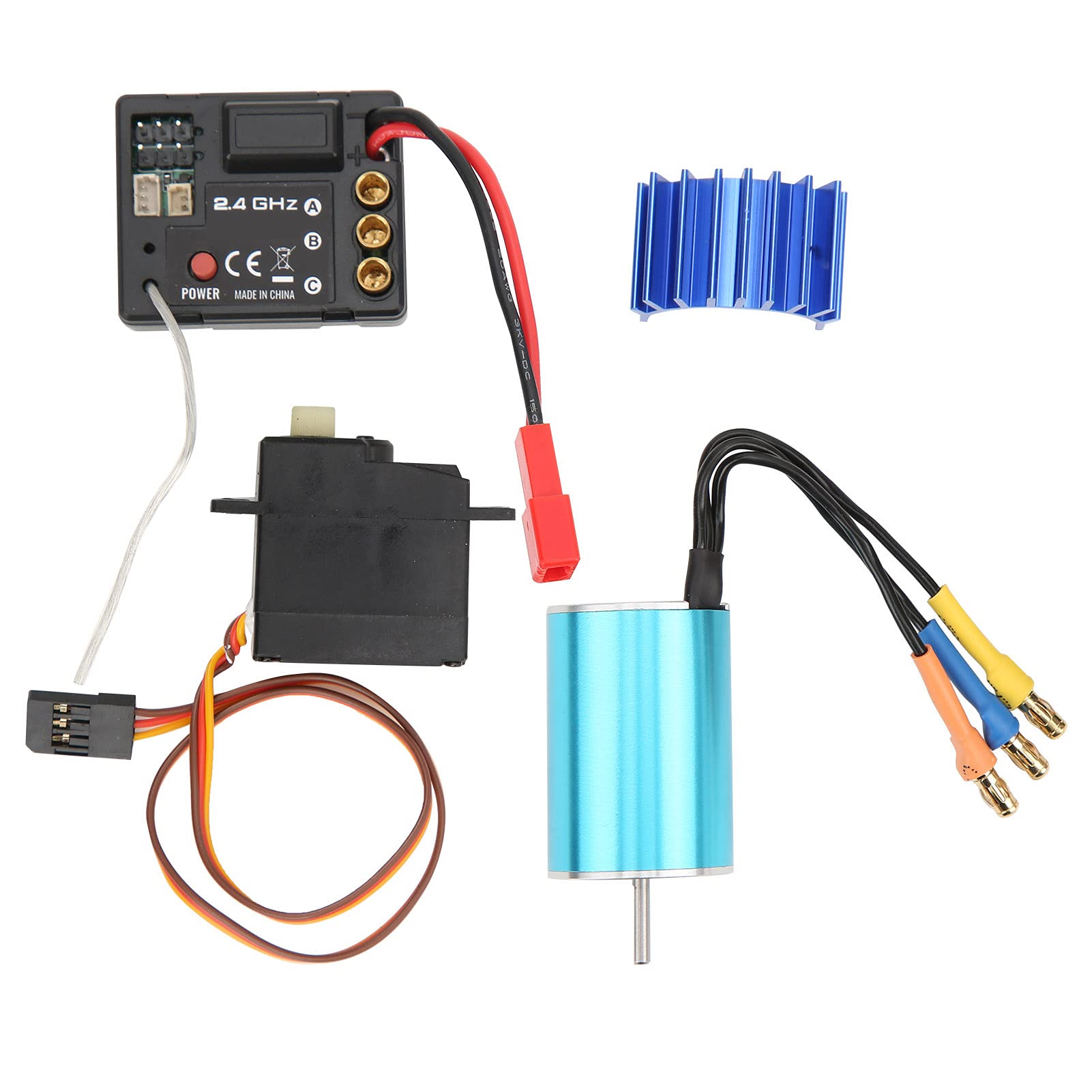 Moteur sans balais RC, servomoteur ESC avec dissipateur de chaleur pour ...