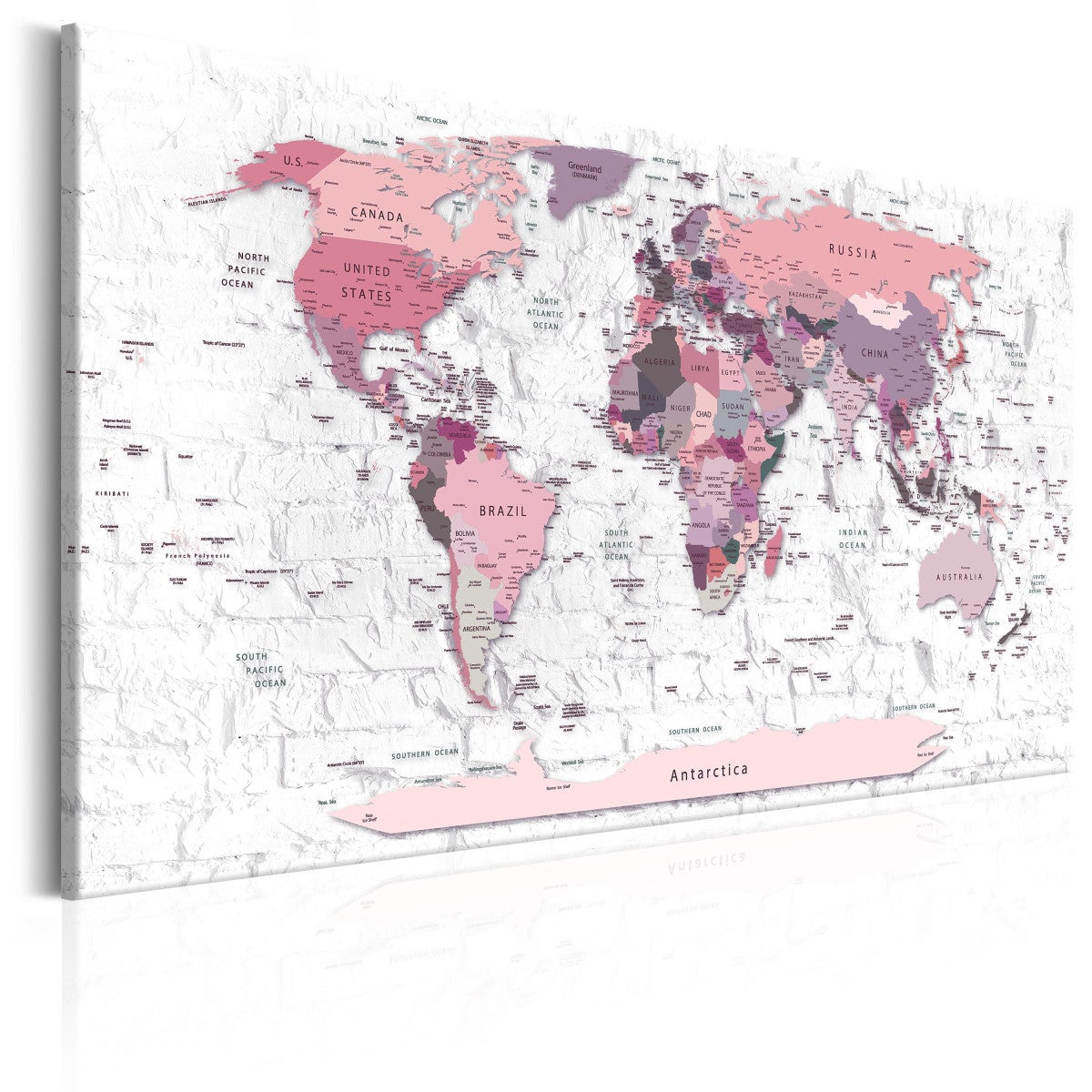Tableau Imprimé "Pink Frontiers" 60 x 90 cm | Leroy Merlin