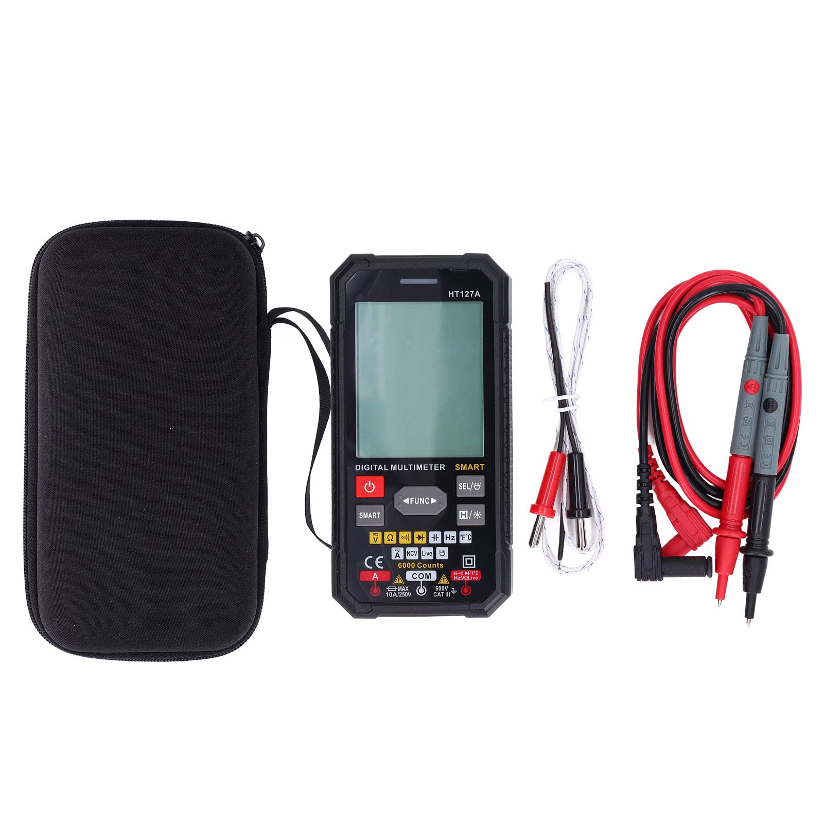 Multimètre numérique intelligent Mini LCD couleur 3 écrans Voltmètre ...