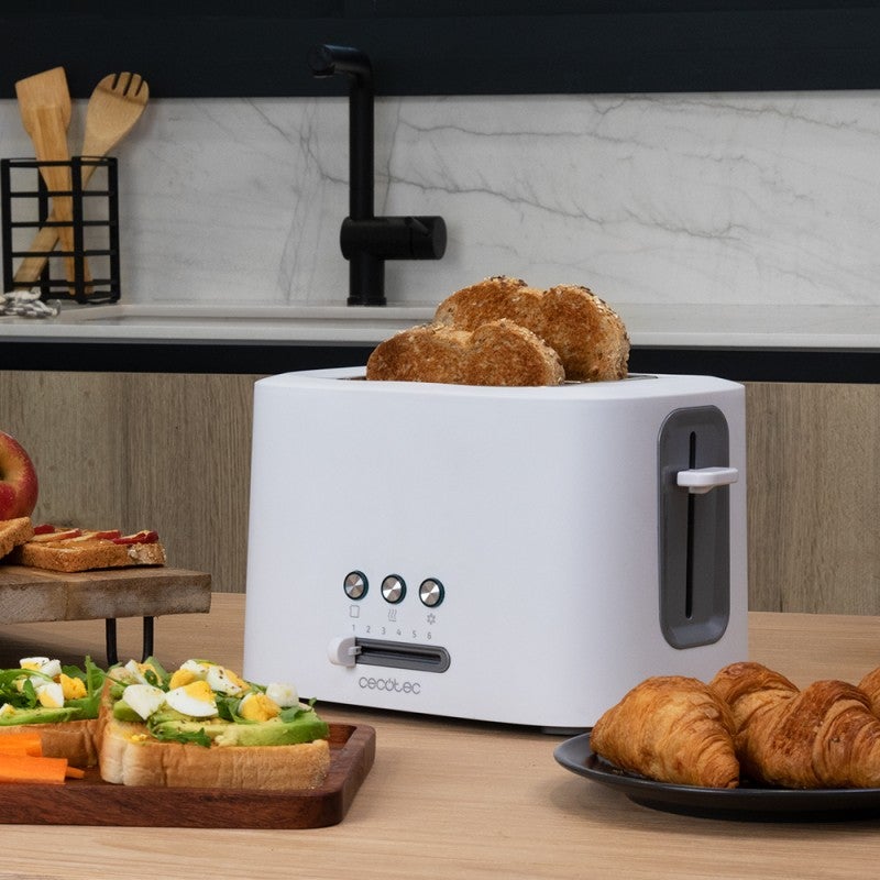 Cecotec Grille-pain Toast&Taste 9000 Double White en plastique avec 2 ...