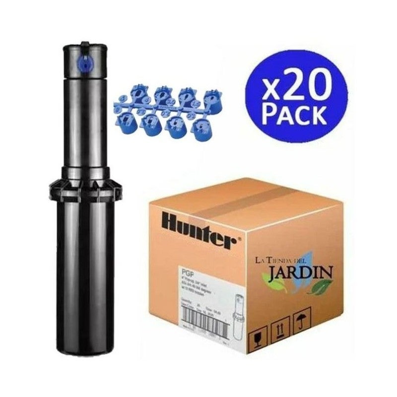 Pack 20 Aspersores de Riego Hunter PGP-04 3/4'' | Alcance 6,4 a 15,8 ...