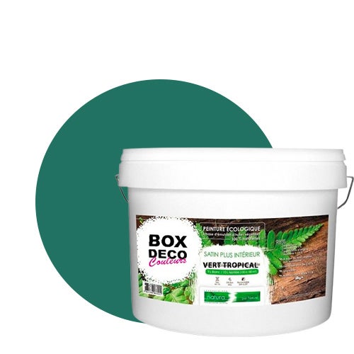 Vert Tropical Vert Tropical-Peinture interieur aspect satin Natura ...