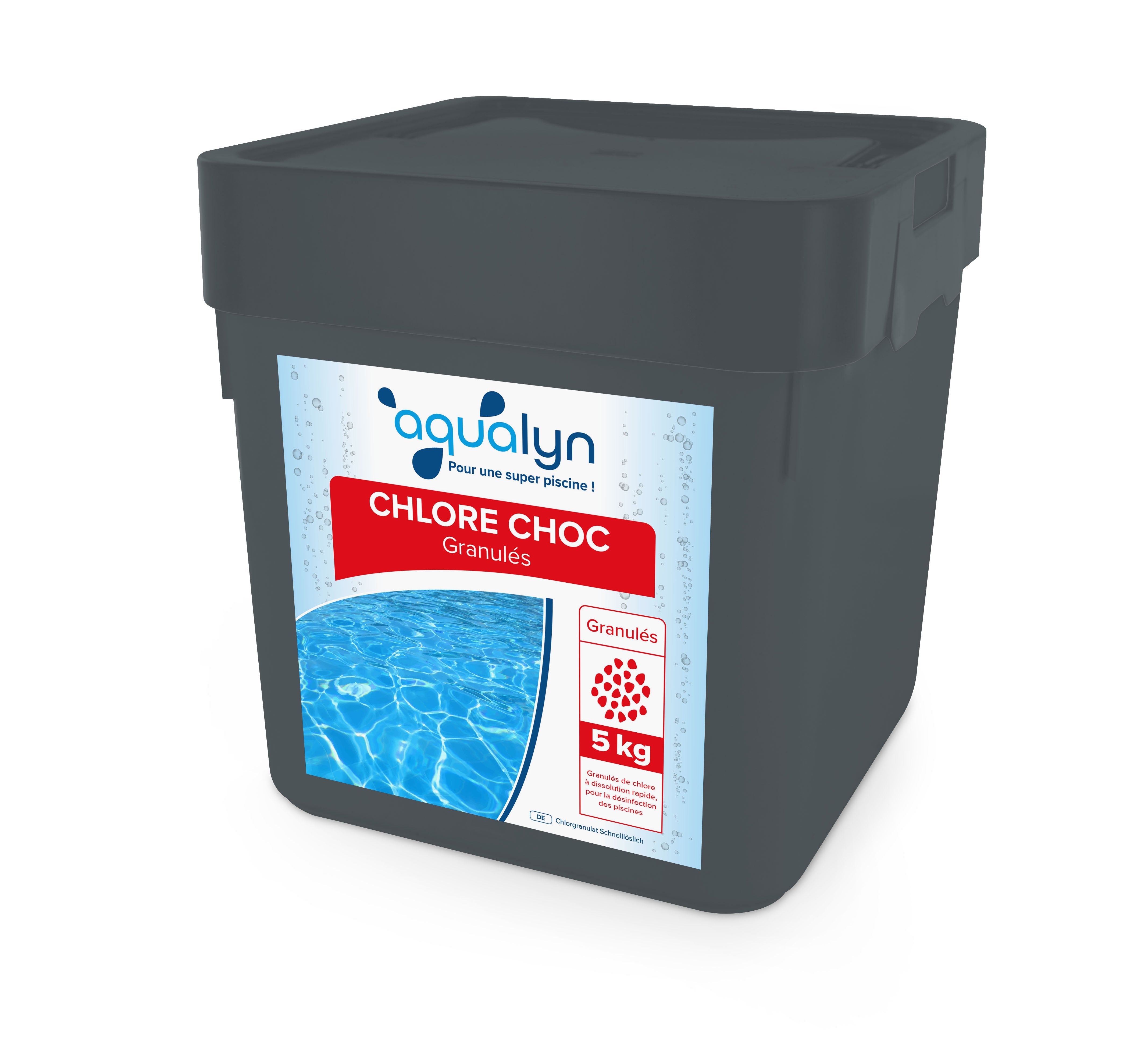 Chlore choc granulé 5 kg Aqualyn Unité Unité | Leroy Merlin