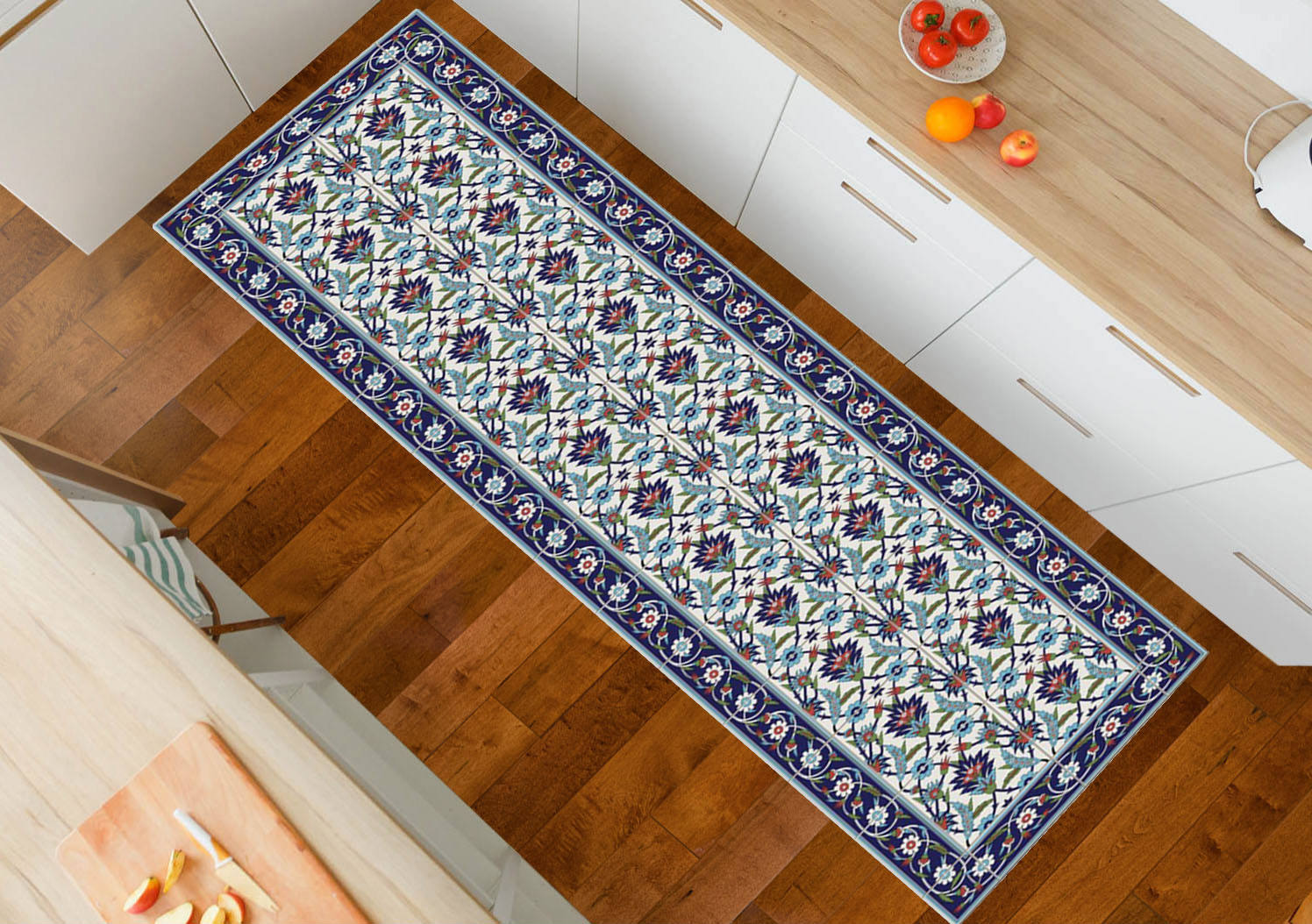 Tapis de cuisine, 100% Made in Italy, Tapis antitache avec impression ...