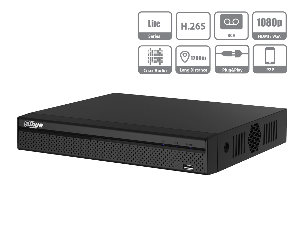 XVR DVR NVR Videogistrator 8 Channels penta-Brid 1080p 1U 8CH @ 2MP 5 ...