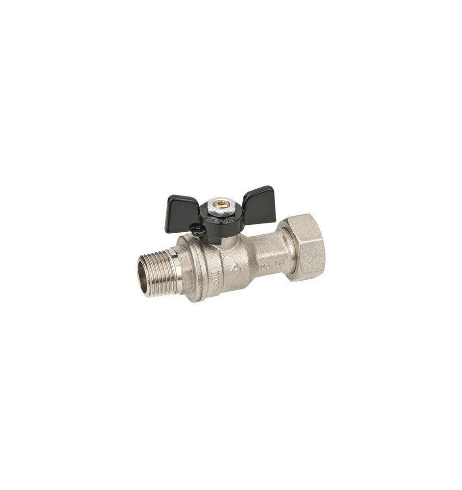 Valvola a sfera diritta a passaggio totale MF dado mobile 1/2 x 3/4 ...