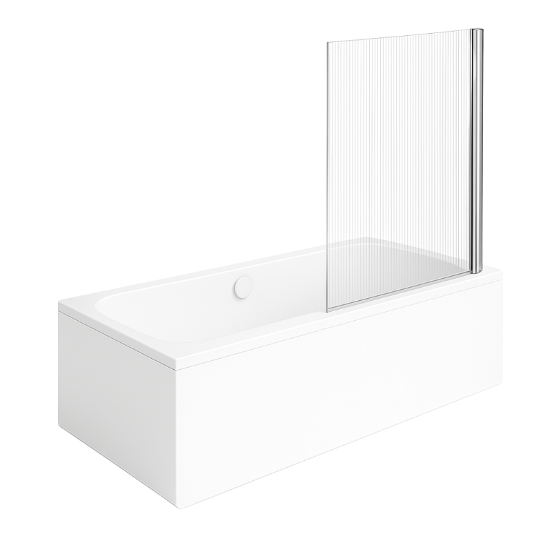Baignoire droite VILLEROY & BOCH Architectura 170 x 70 cm Blanc + Pare ...