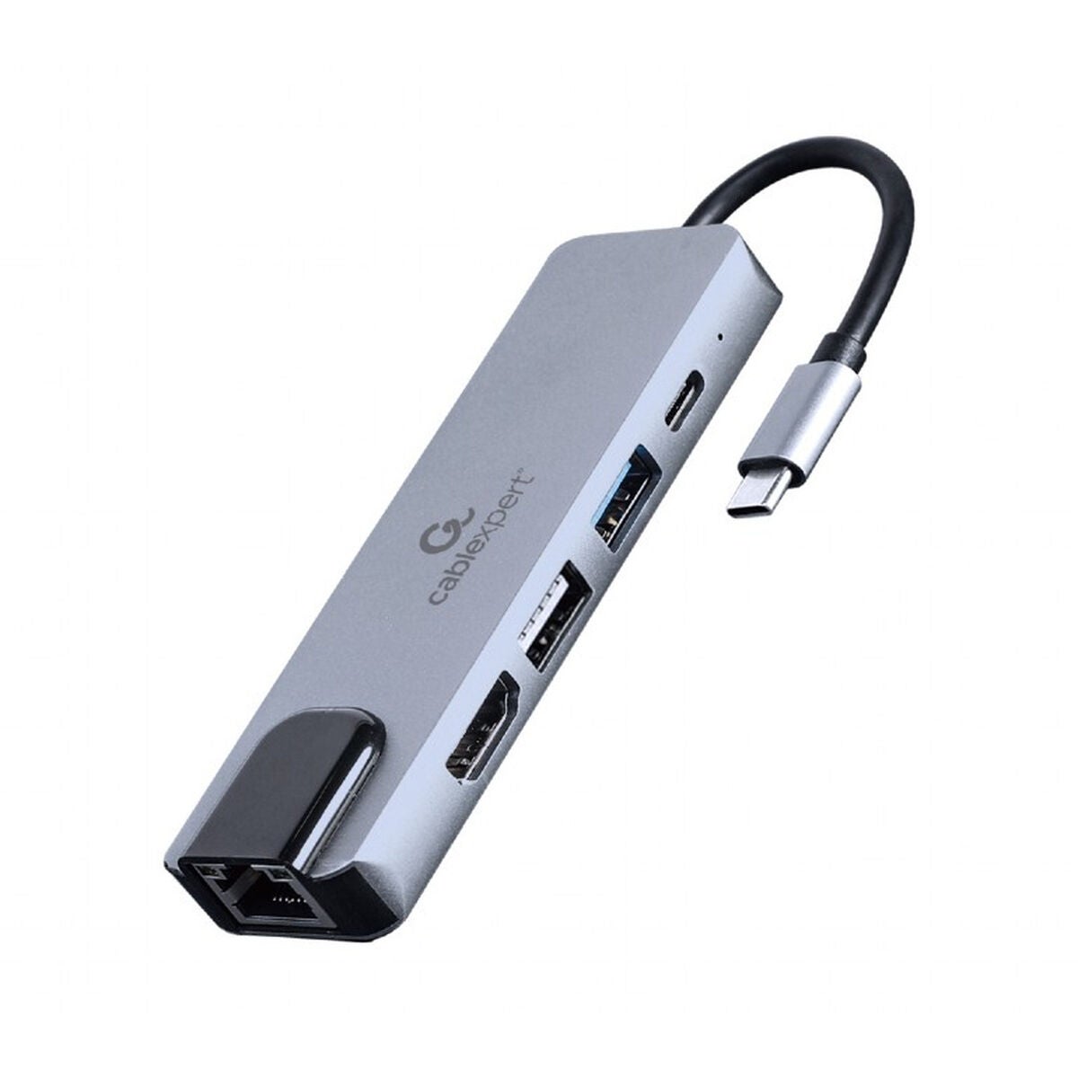 Hub USB GEMBIRD A-CM-COMBO5-04 Plateado | Leroy Merlin