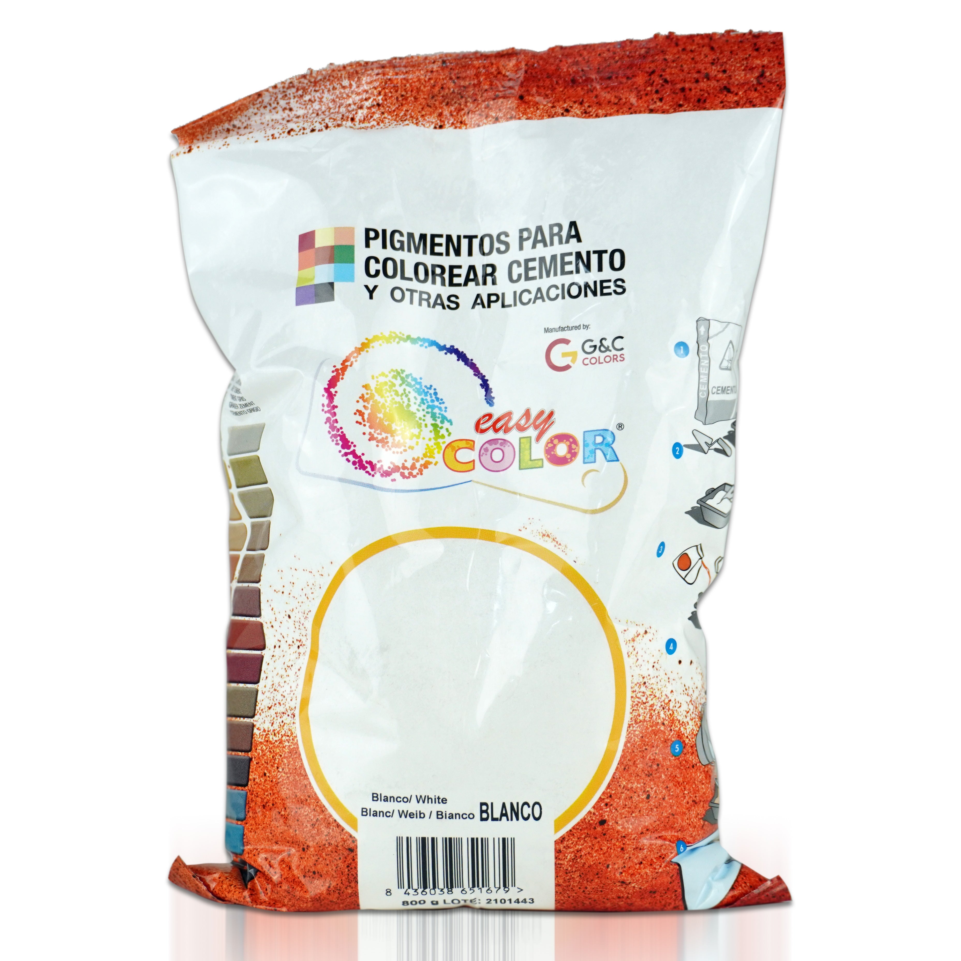 Easy Color pigmento Blanco. Pigmento Blanco para cemento, mortero y ...