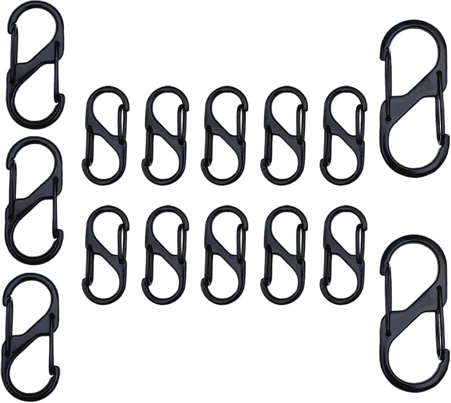 15 Pièces Mousquetons en Forme de S,Mousqueton Métal Mini S Forme 32mm ...