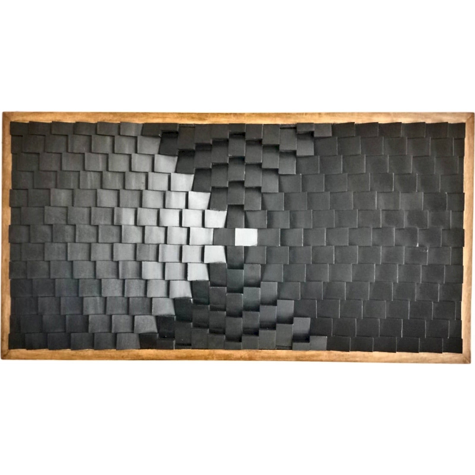 Tête de lit noir effet 3D pour style contemporain 160 x 3 x 80 cm Noir ...