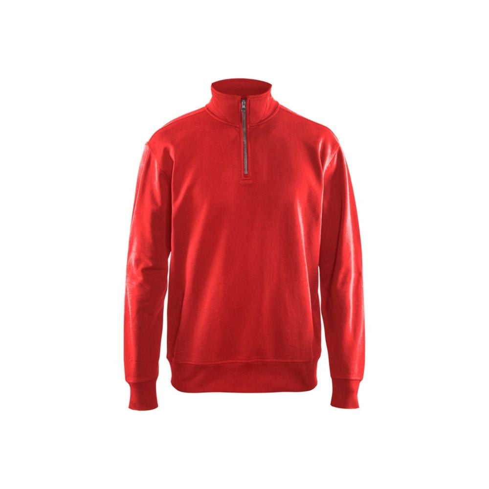 Sweat col camionneur Blaklader 100% coton Rouge XXL | Leroy Merlin