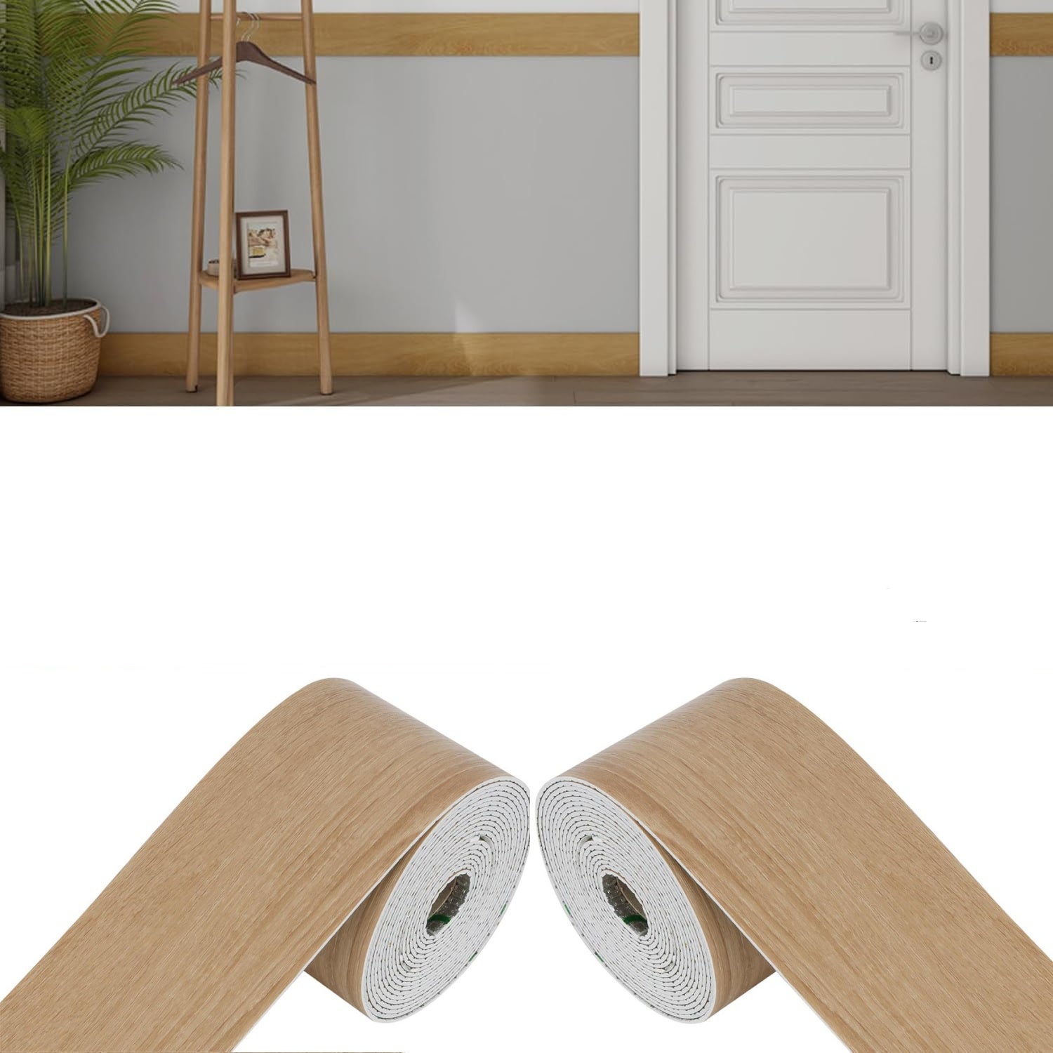 10m Plinthe souple large et épaisse, bande décorative flexible ...