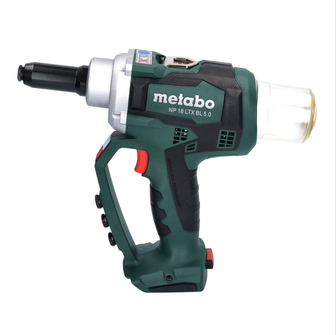 Riveteuse metabo np 18 ltx bl 5.0 2x lihd 4,0 ah, asc 55, coffret ...