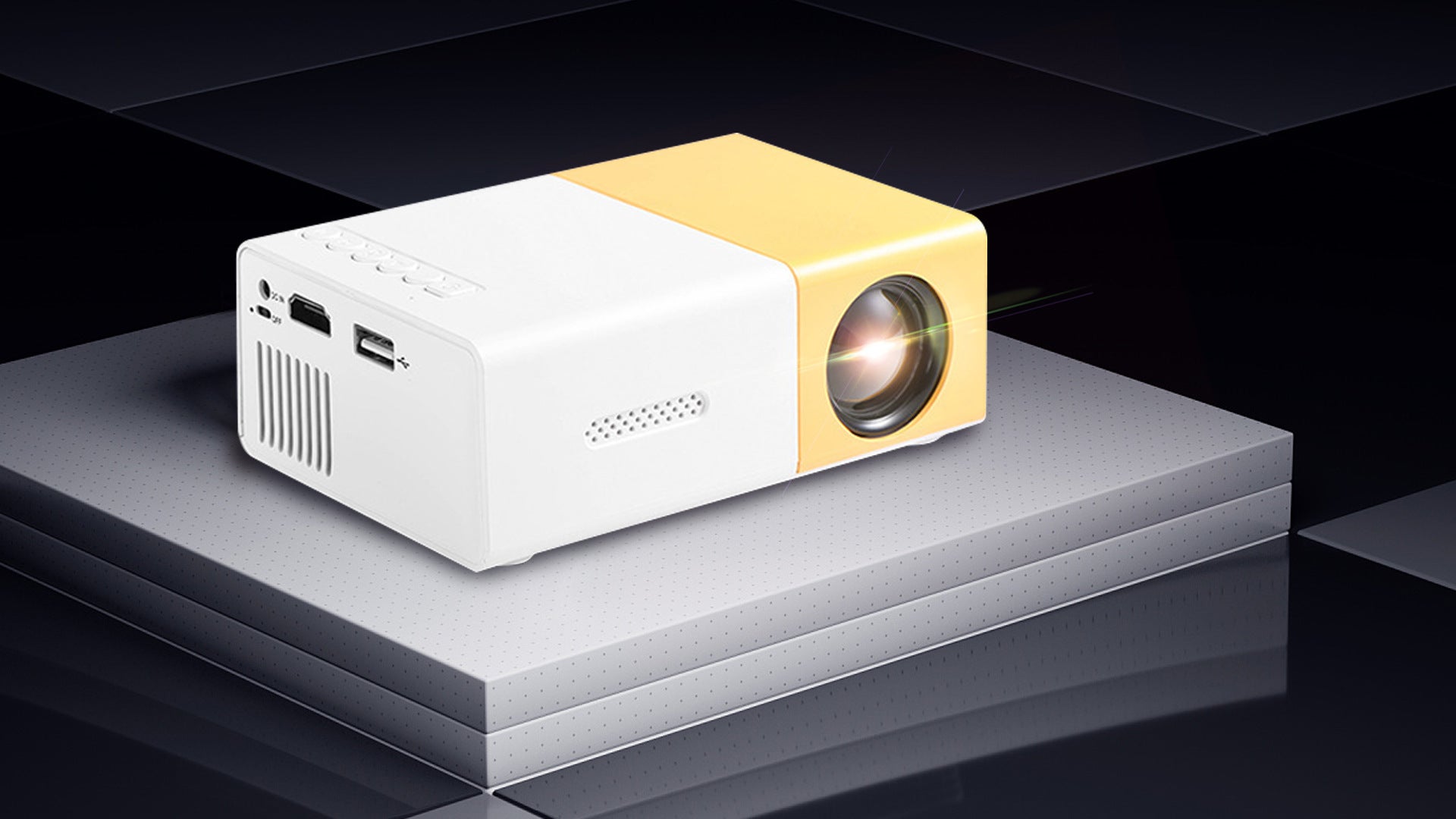 Mini Projector vs YG300 LED Projector, Portable Movie Projector, Gift ...
