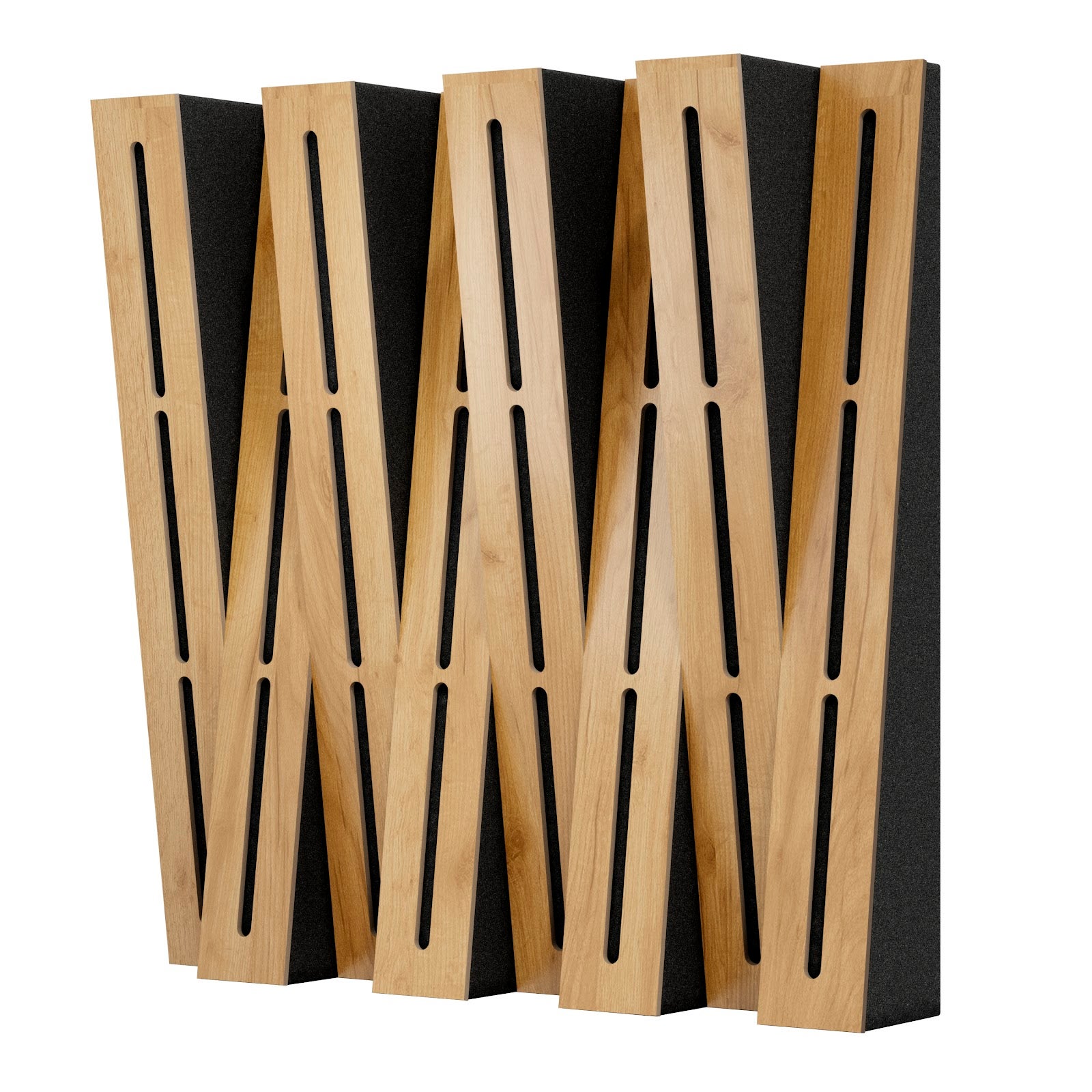 Lot de 8 Panneaux acoustiques FUTURA diffusants insonorisants -0,25 m² surf.totale -MDF perforé ...