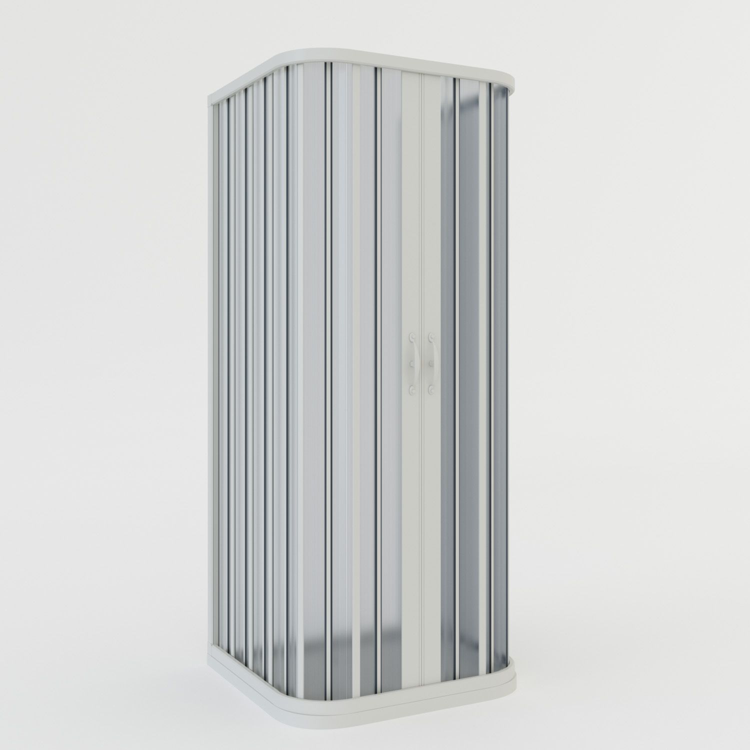 Box doccia a 3 lati in PVC a soffietto 80x90x80 cm H 185 mod. Narciso ...