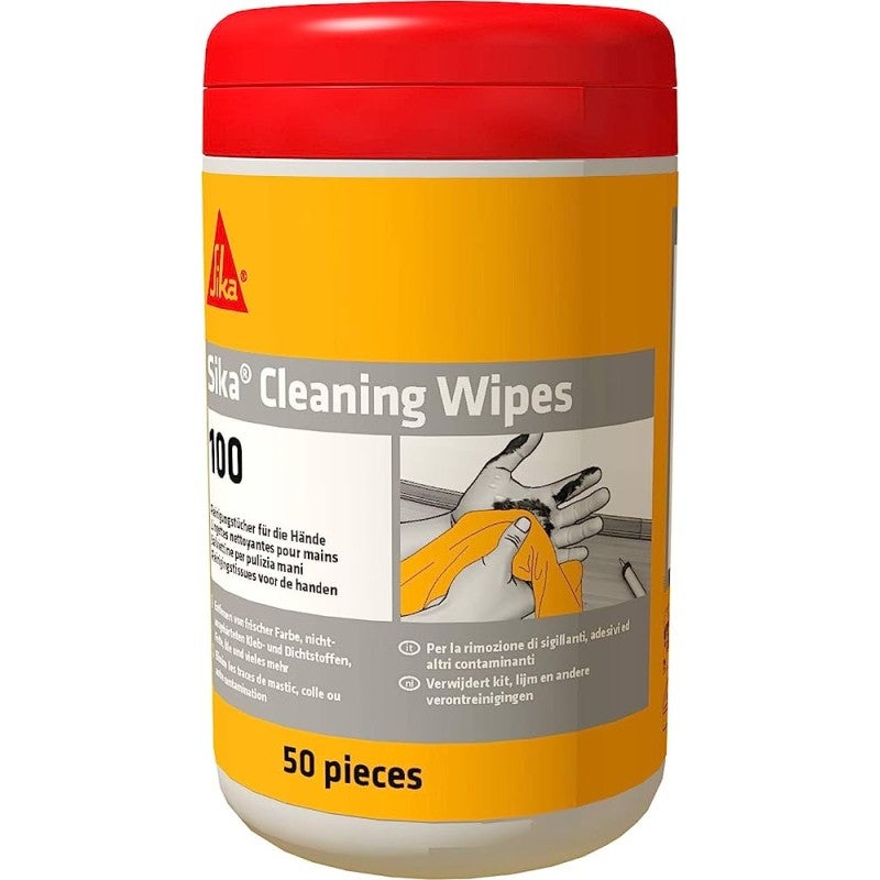 SikaCleaning Wipes-100 - Lingettes pour le nettoyage des mains et ...