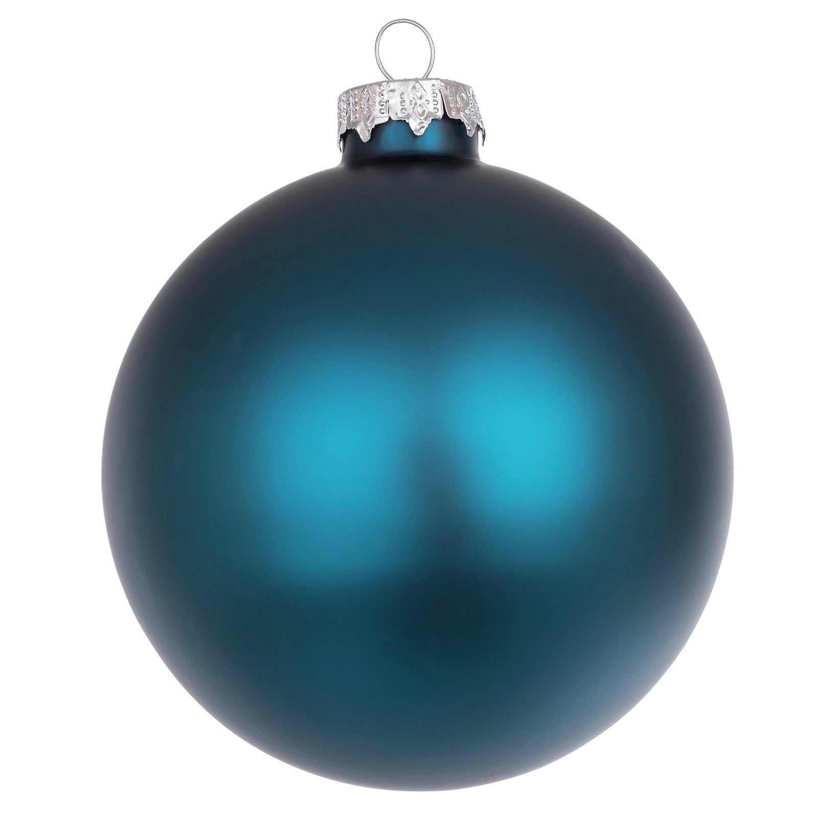 Boules de Noël en verre décoré opaque couleur laiton / 6 boules de 6 cm ...