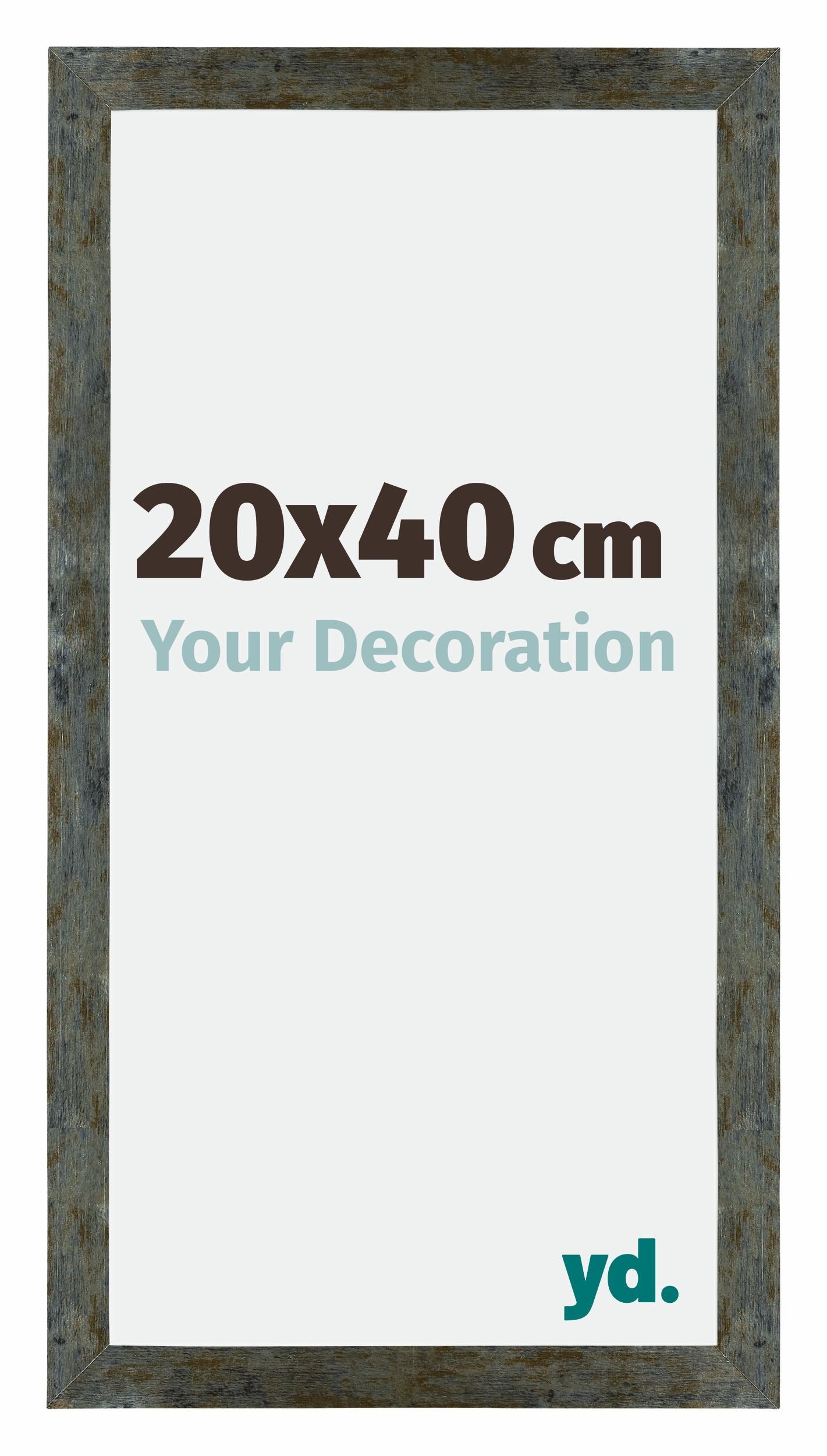 Yd. Cadre photo 20x40 cm - Bleu Or Melange - MDF - Mura | Leroy Merlin