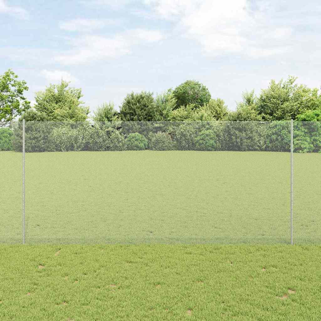Maison Exclusive - Valla hexagonal con poste 10 x 1,4 m Acero ...