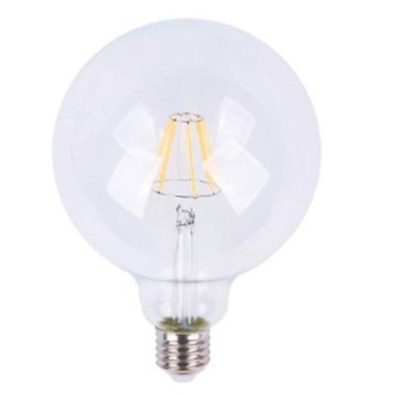 Ampoule LED E27 6W 220V COB LED G125 - Blanc Chaud 2300K - 3500K - SILAMP | Leroy Merlin