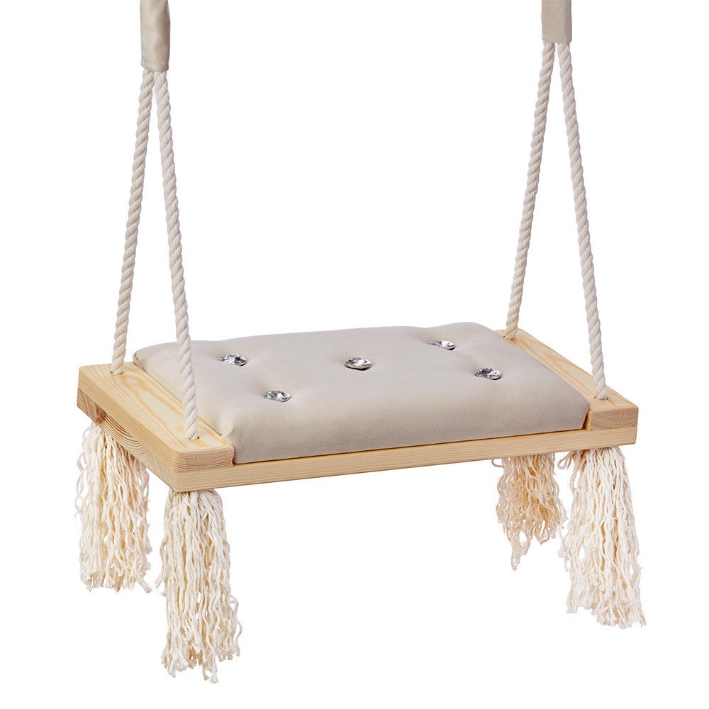 Altalena per bambini con cuscino imbottito con cristalli per bambini da ...