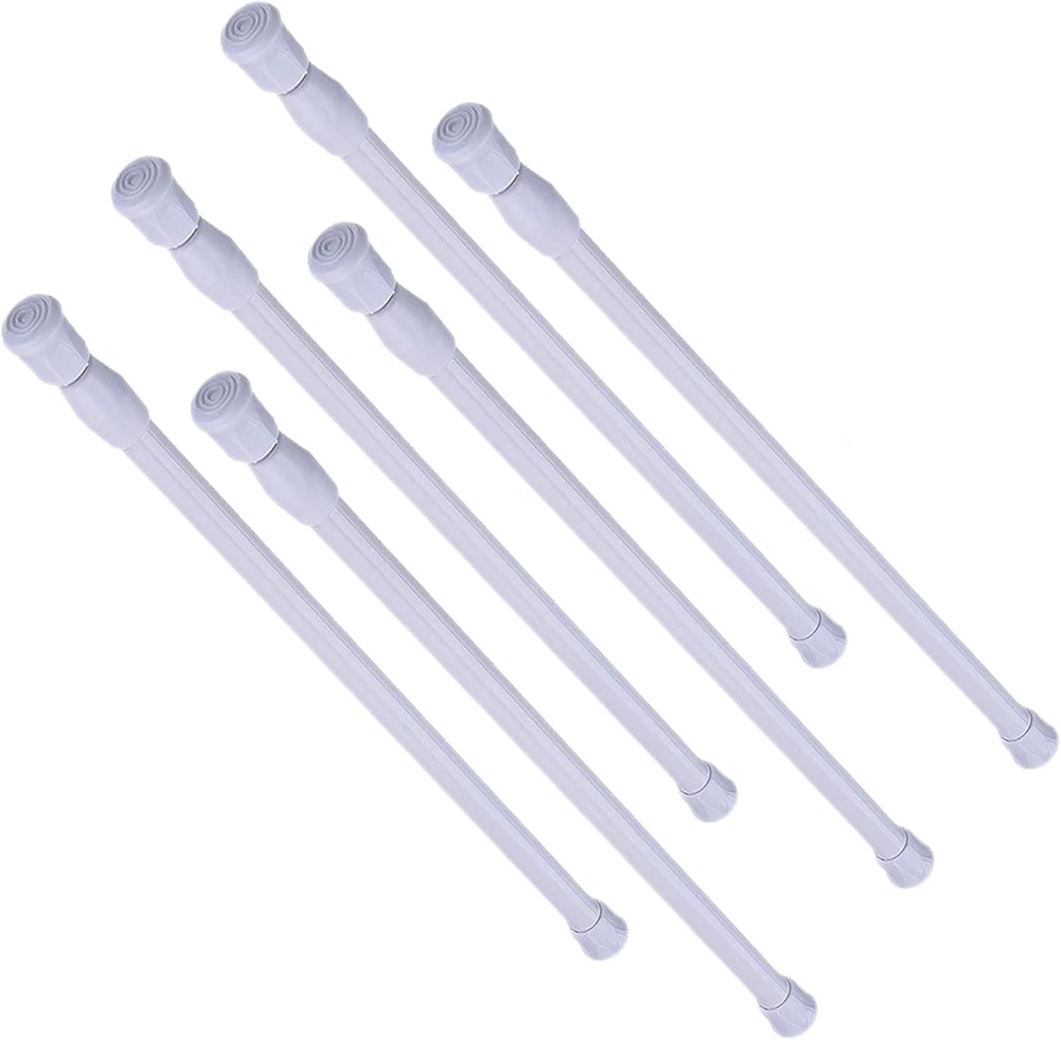 Lot de 6 Tringles à Rideaux,Télescopique Tringle à Rideau,Extensible ...