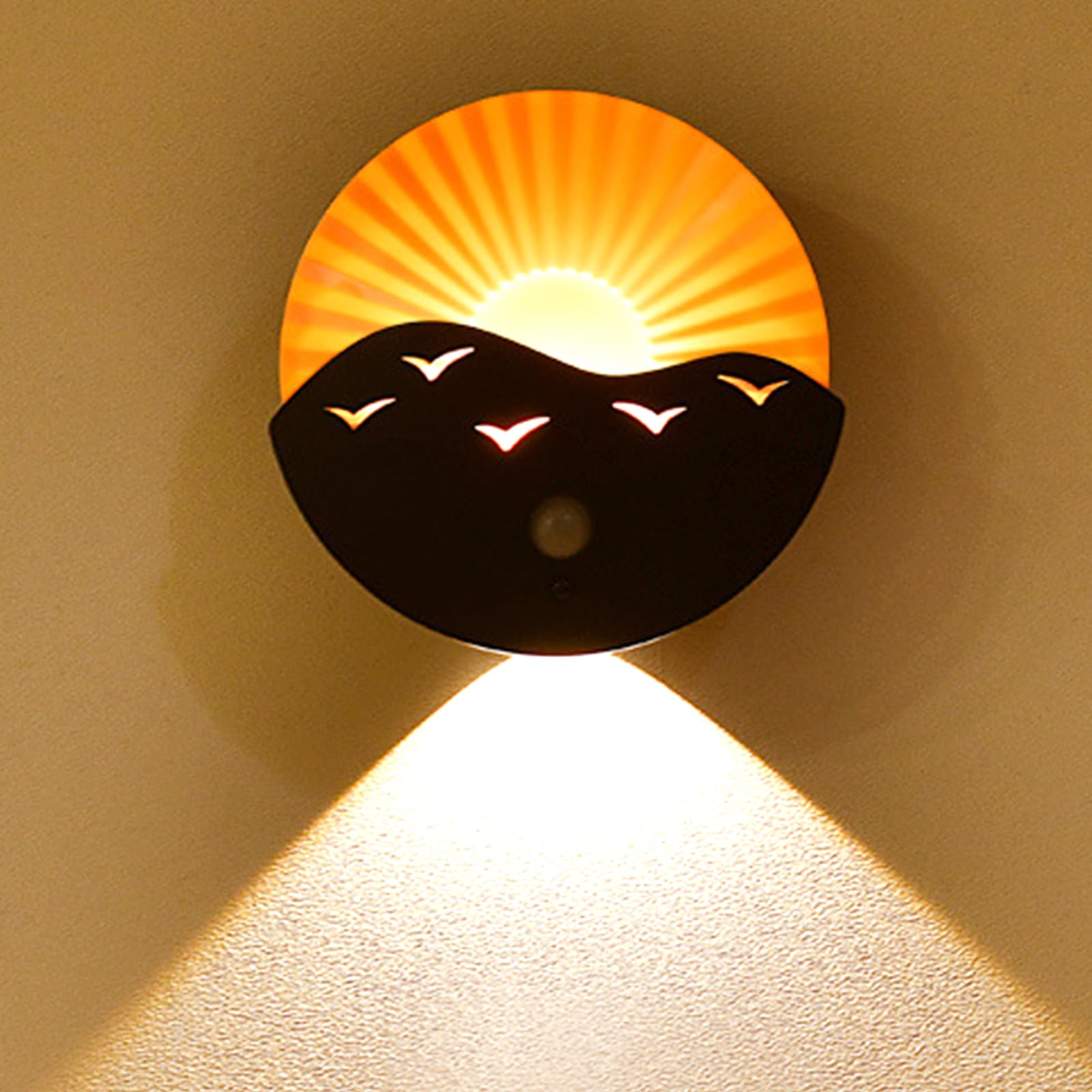 Lampe Detecteur de Mouvement Interieur Rechargeable USB, Créativité 10 ...
