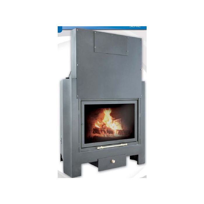 Termocamino a legna serie Valle mod. 180 con cappa ventilata | Leroy Merlin