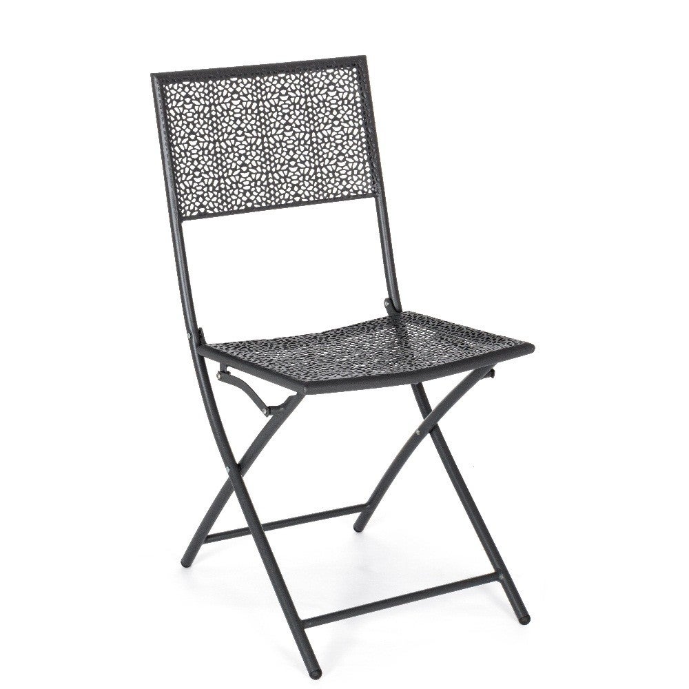 Sedia pieghevole Wendy colore grigio scuro Bizzotto | Leroy Merlin