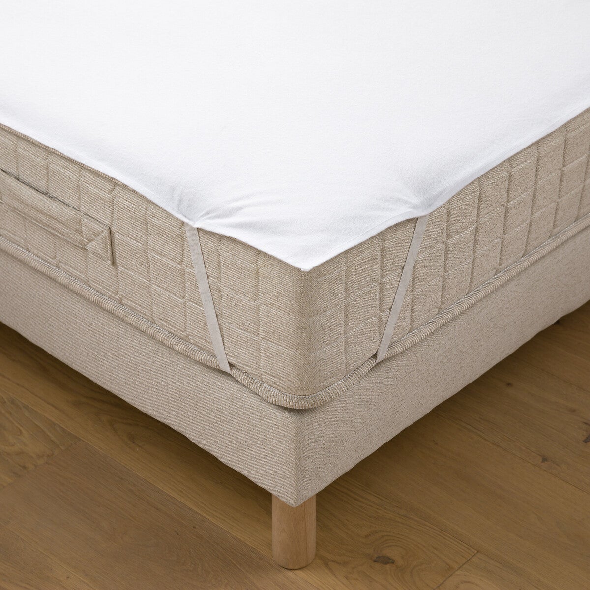 Protège matelas, forme plateau, antiacarien et imperméable - Blanc ...