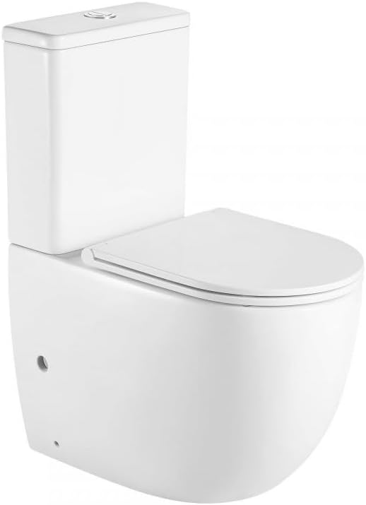 Pack Inodoro Génova Compacto Color Blanco Brillo | Medidas 82,5 cm Alto ...