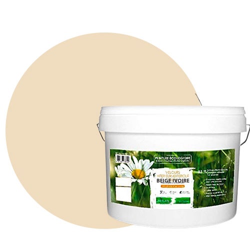 Beige Ivoire Peinture interieur exterieur aspect velours Natura - Beige ...
