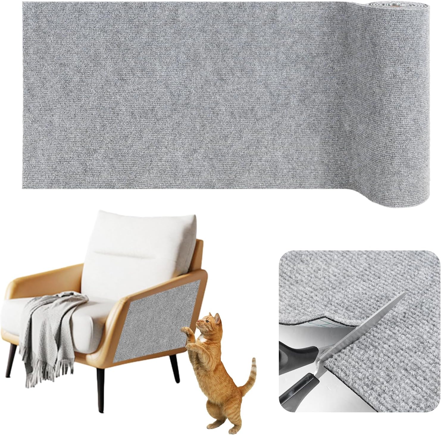 Tapis griffoir pour Chat adhesif Protection canapé Chat Anti Griffe ...