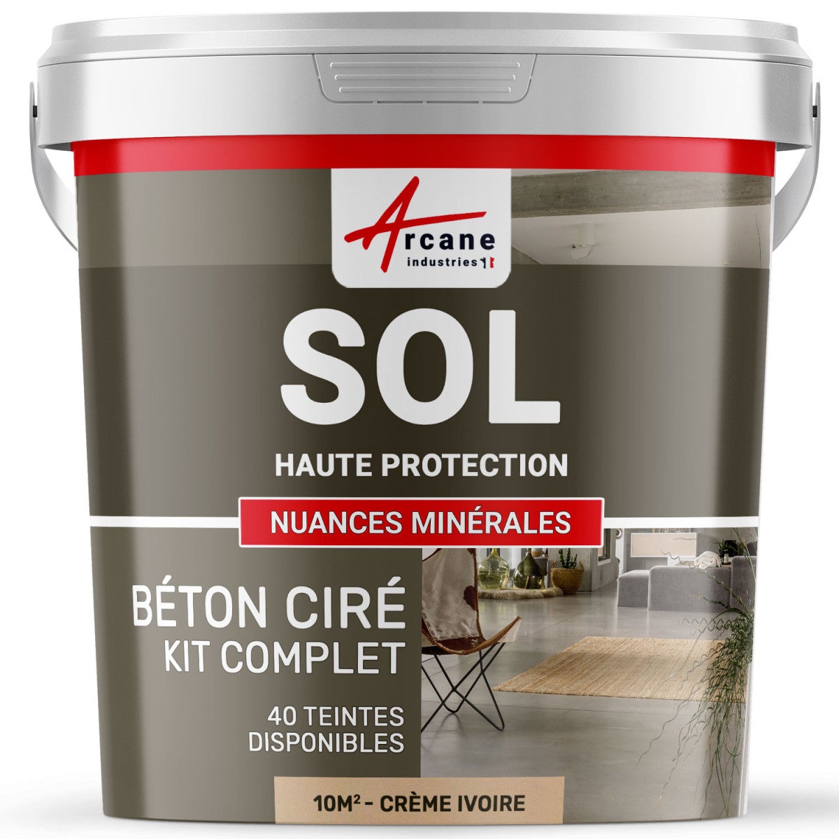 KIT MICROCEMENTO SUELO ALTA PROTECCIÓN - Crema Marfil - ARCANE ...