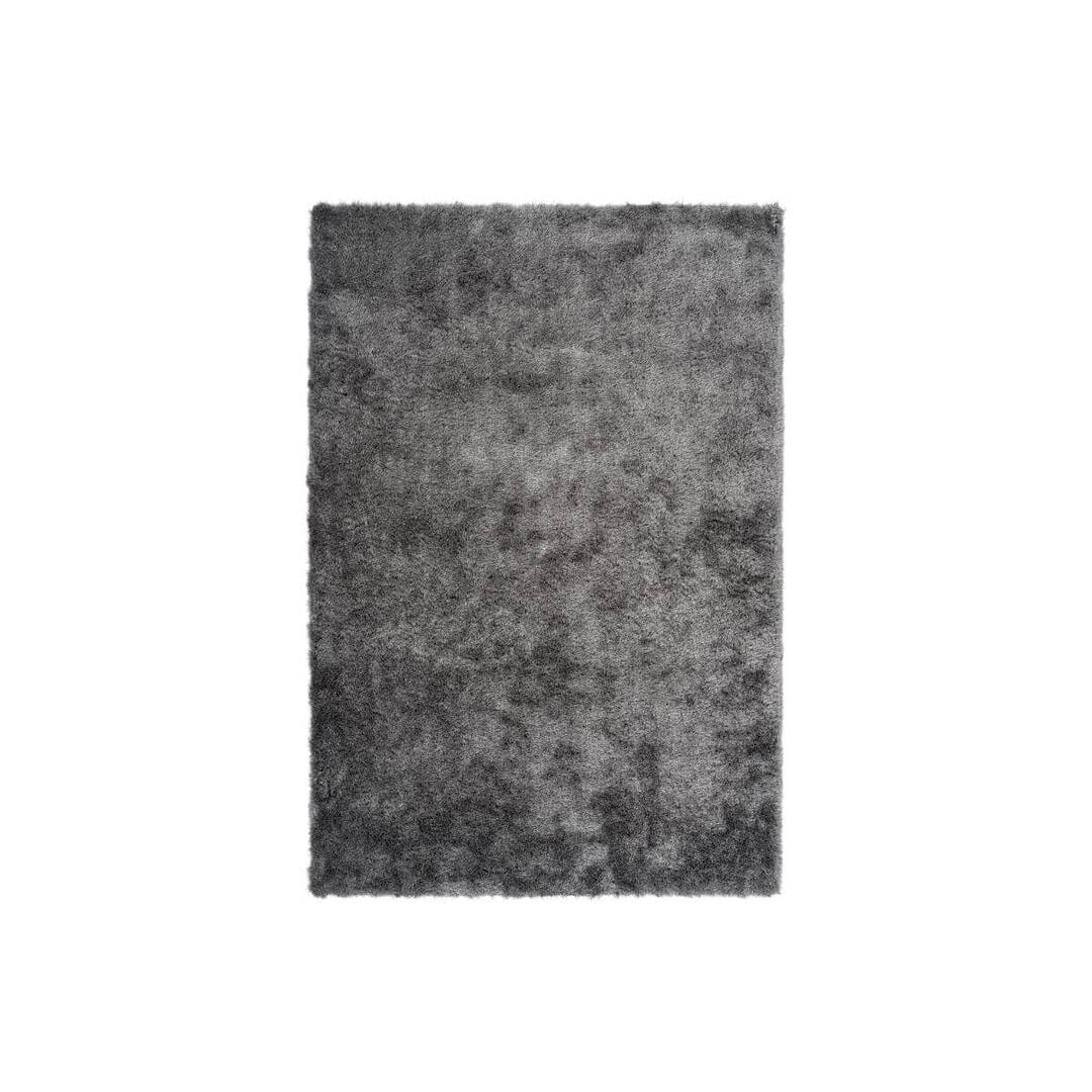 Tapis uni design en polyester Argenté 200x290 TWIST | Leroy Merlin