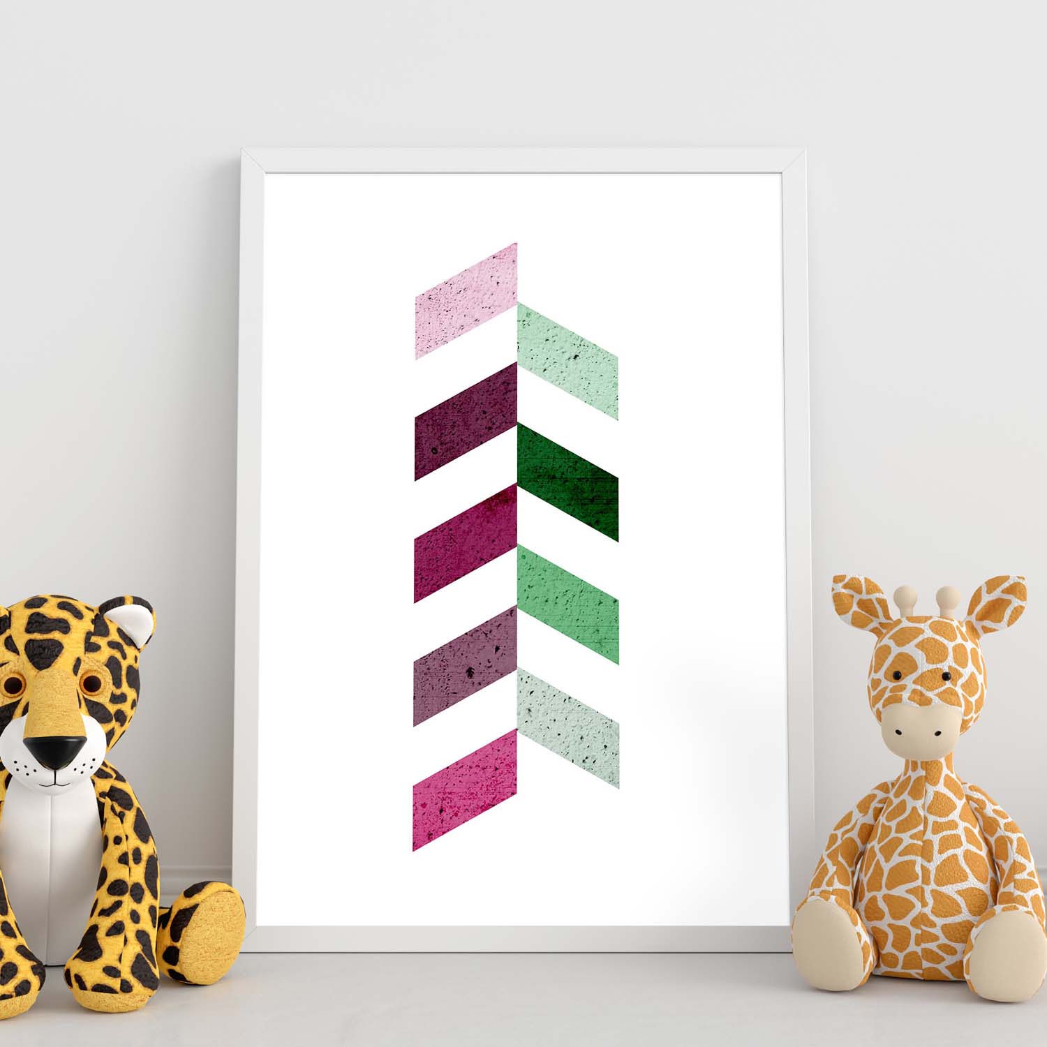 Disegno Geometria Colorato. Lampada Lilas, Illustrata Con Forme E ...