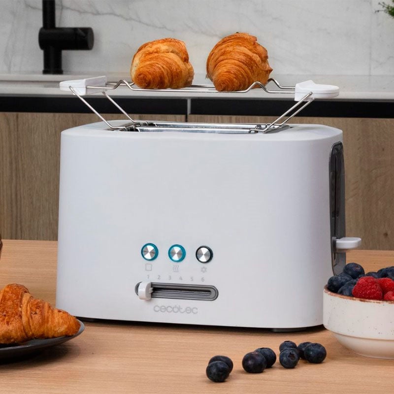 Cecotec Grille-pain Toast&Taste 9000 Double White en plastique avec 2 ...