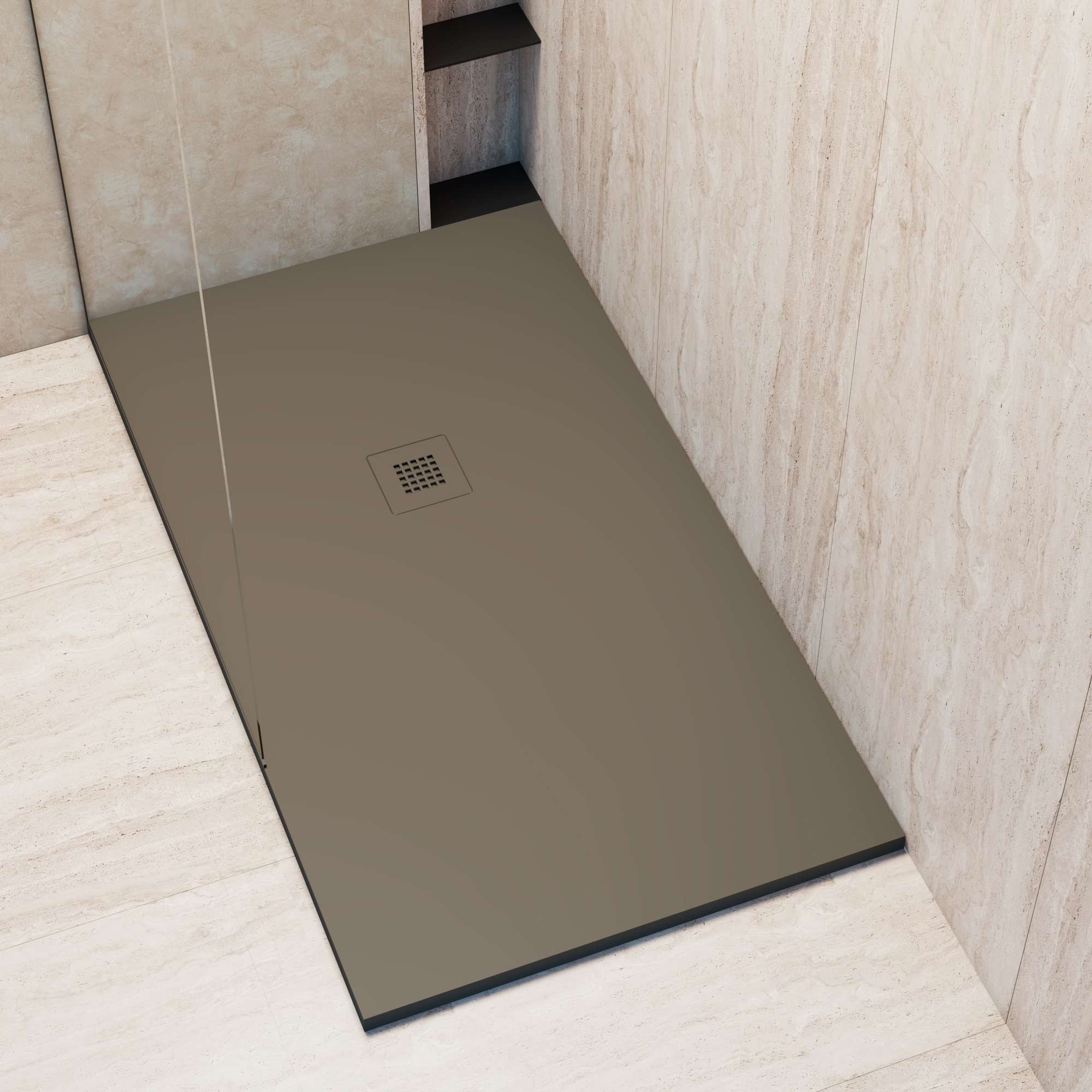 Plato de ducha POALGI - 70x200 cm - Tundra - Serie Hos's - Extraplano y ...