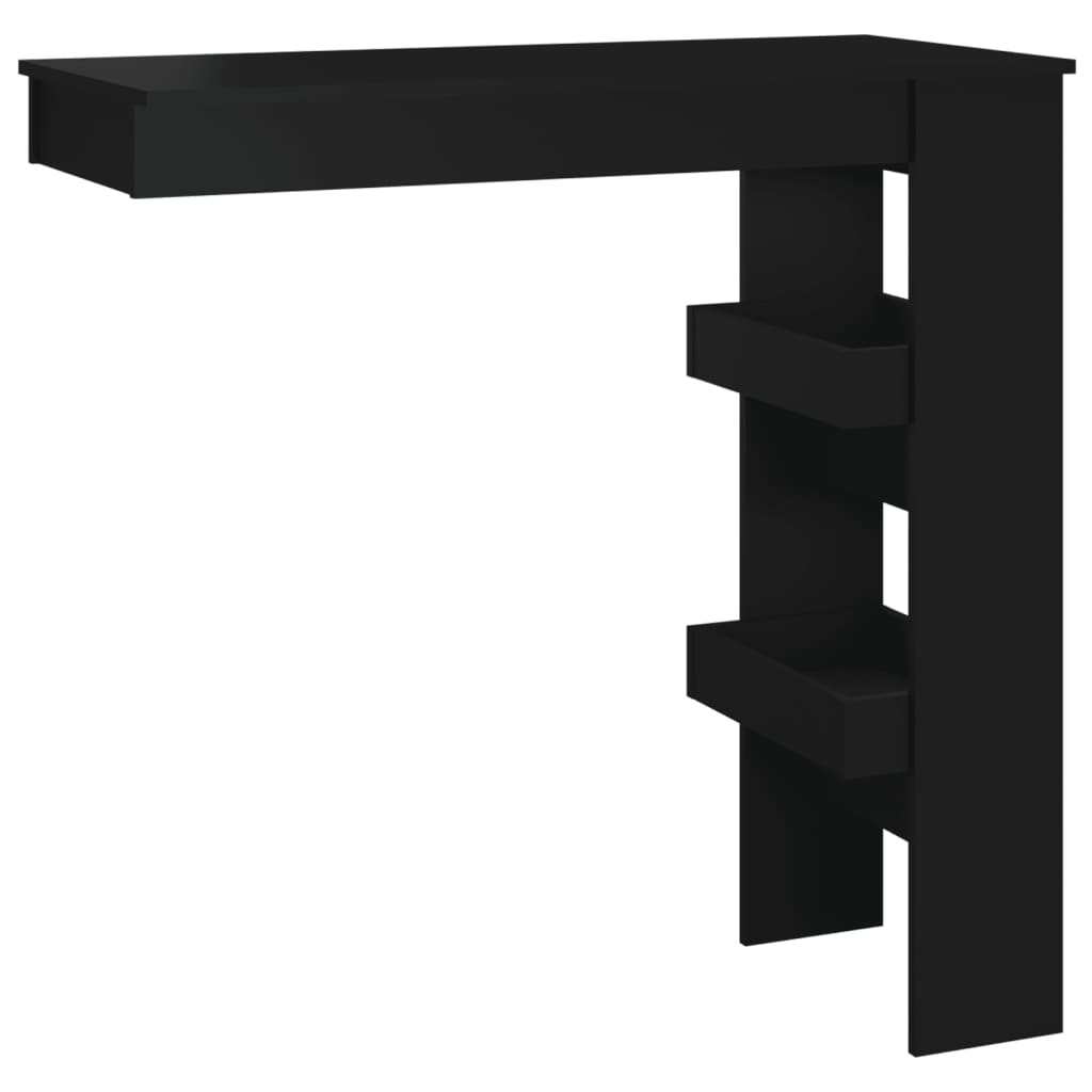 Tavolo da bar a parete in compensato nero 102x45x103,5cm | Leroy Merlin