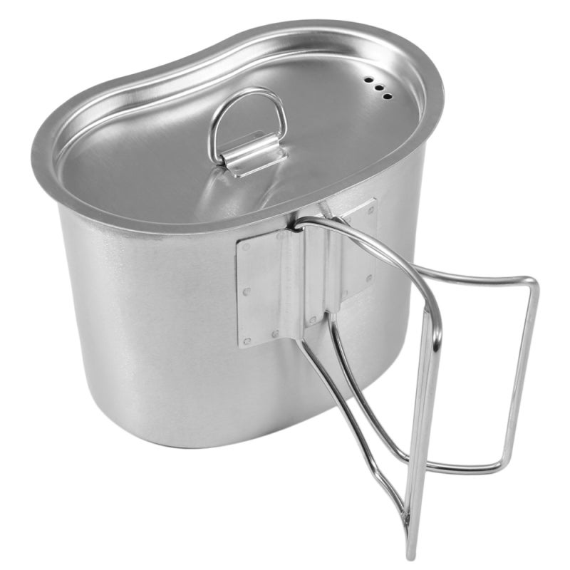Botella de agua de acero inoxidable con tapa y asas plegables para ...