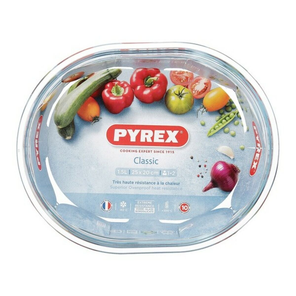Fuente para Horno Pyrex Classic Transparente Vidrio 1,5 L | Leroy Merlin